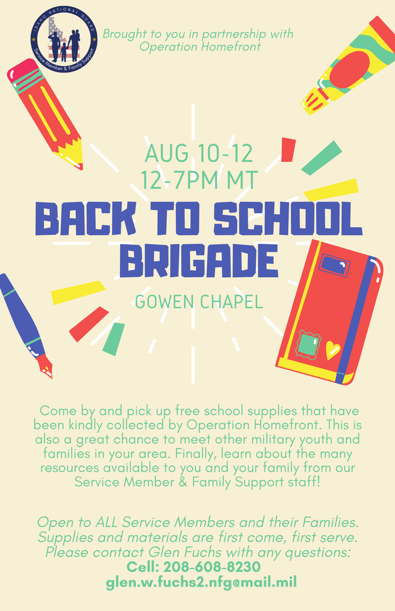 GOWEN- Back to School Brigade | Military Division