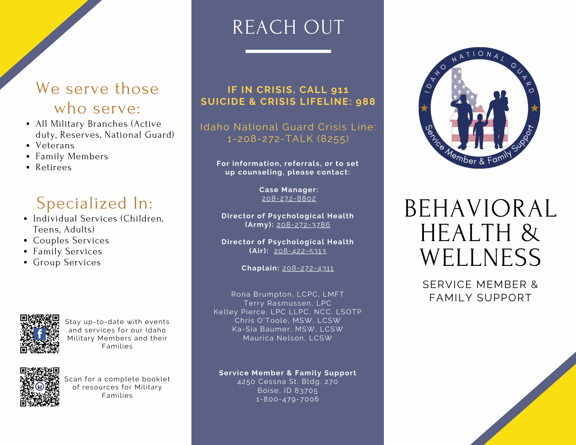 Behavioral Health and Wellness Program - Military Division