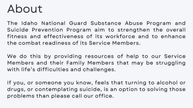 Risk Reduction Program - Military Division