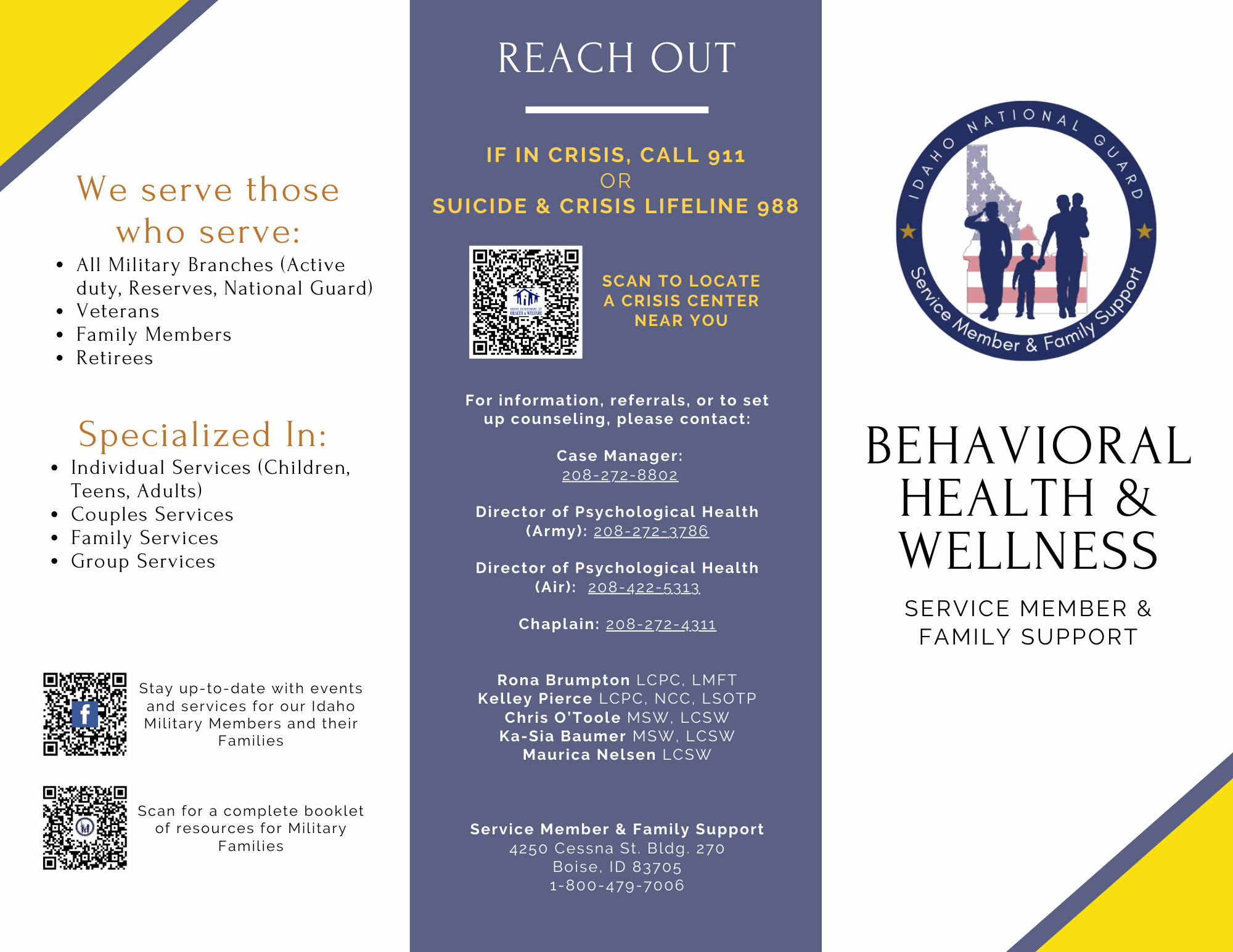 Behavioral Health and Wellness Program - Military Division
