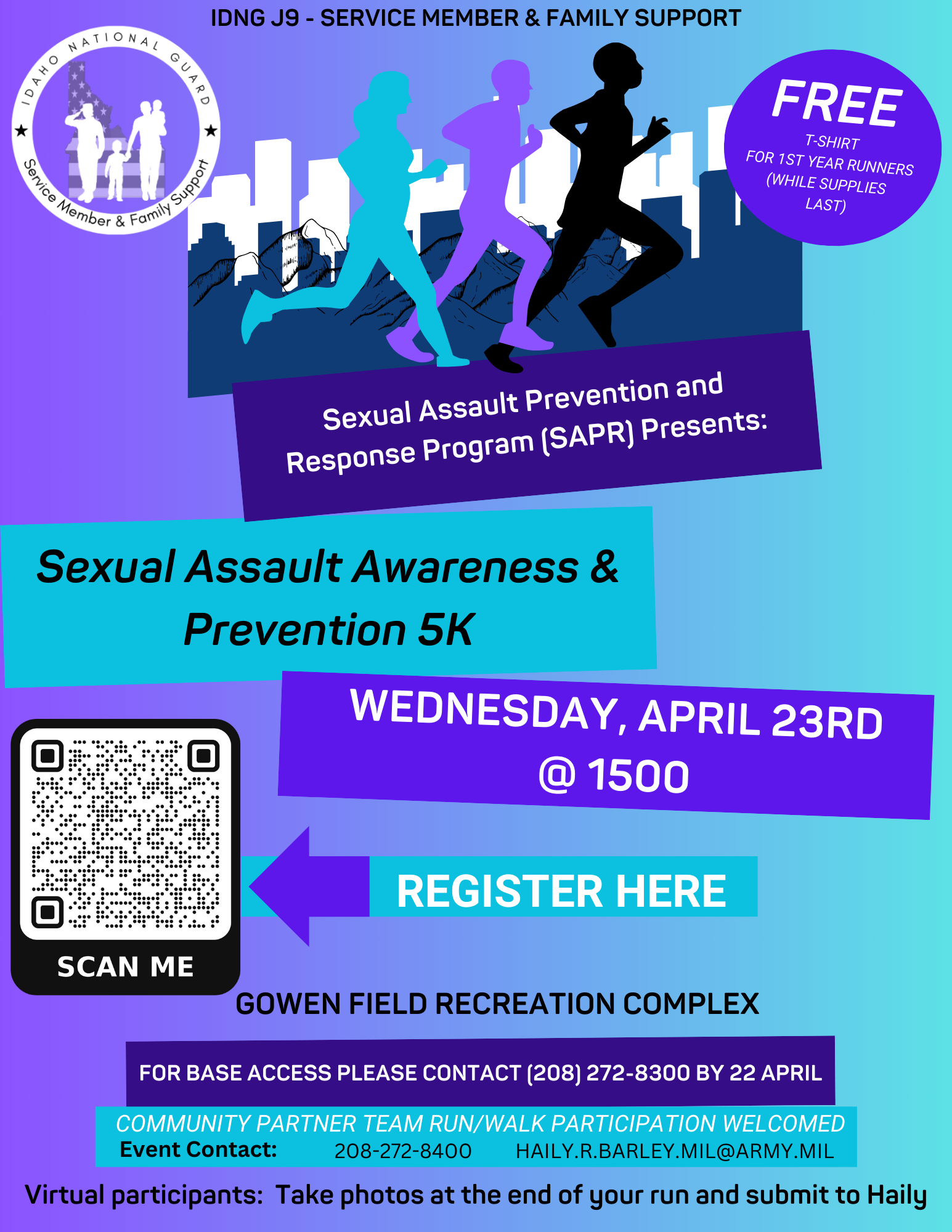 Sexual Assault Awareness & Prevention 5K Run | Military Division